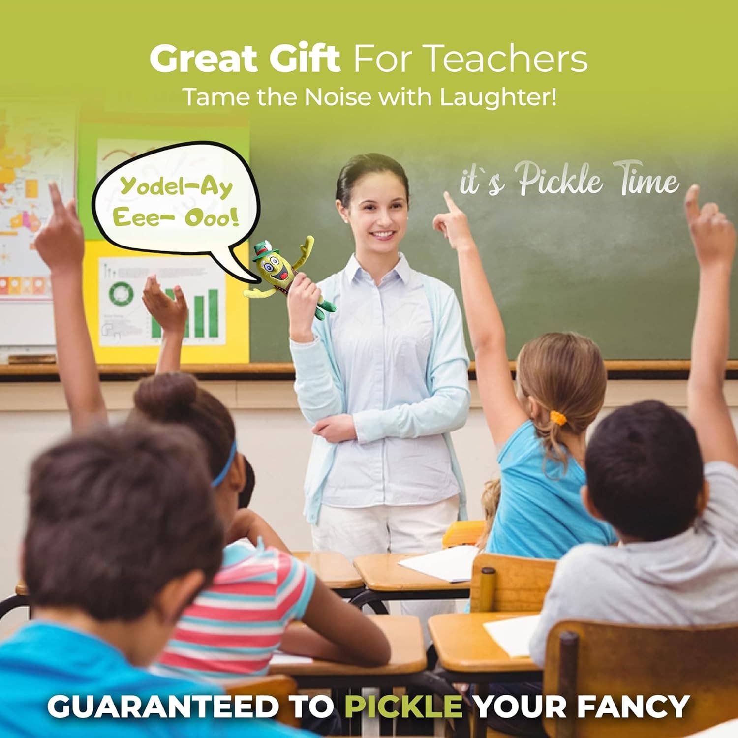 Yodeling Pickle Plush Desk TopToy-Stress Reliever – Axiotonic Gift Shop